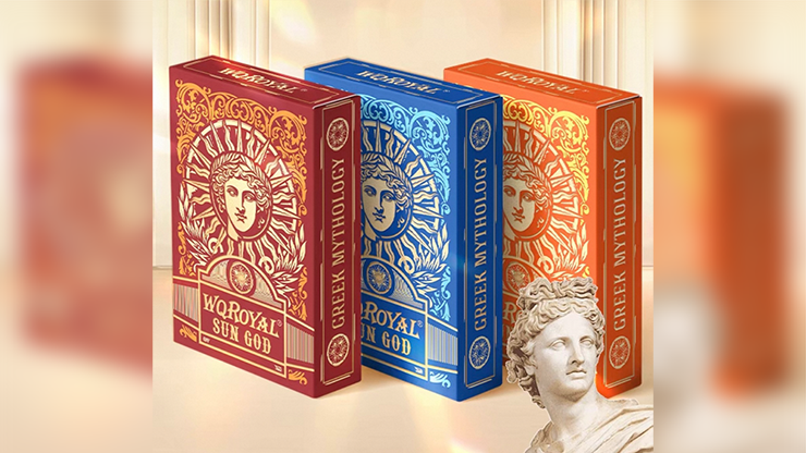 Sun God Greek Mythology Themed Red Edition Playing Cards - UK Playing ...