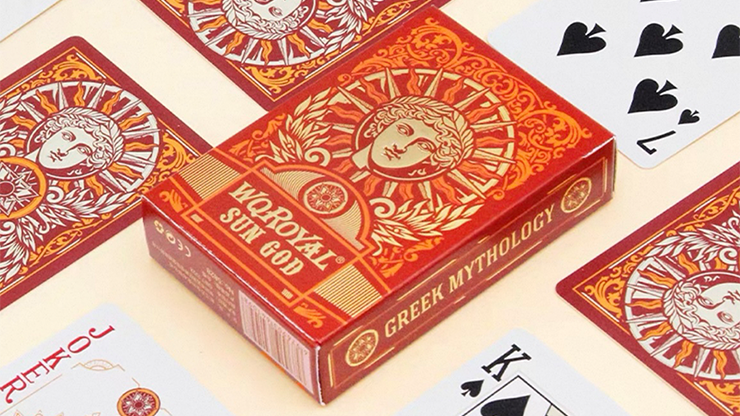 Sun God Greek Mythology Themed Red Edition Playing Cards - UK Playing ...